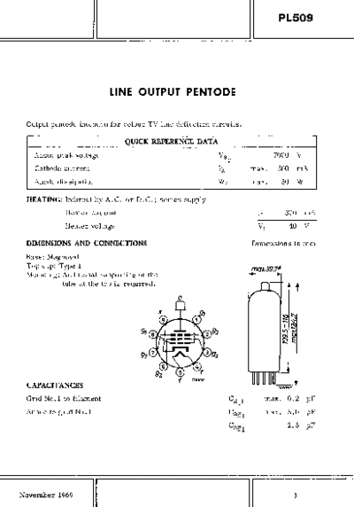 Prowess Amplifiers - Tubes - Schematics - PL 509 - Line output pentode ...