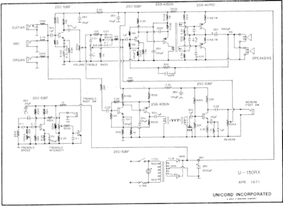 Prowess Amplifiers - Univox - Schematics - 150 Rx